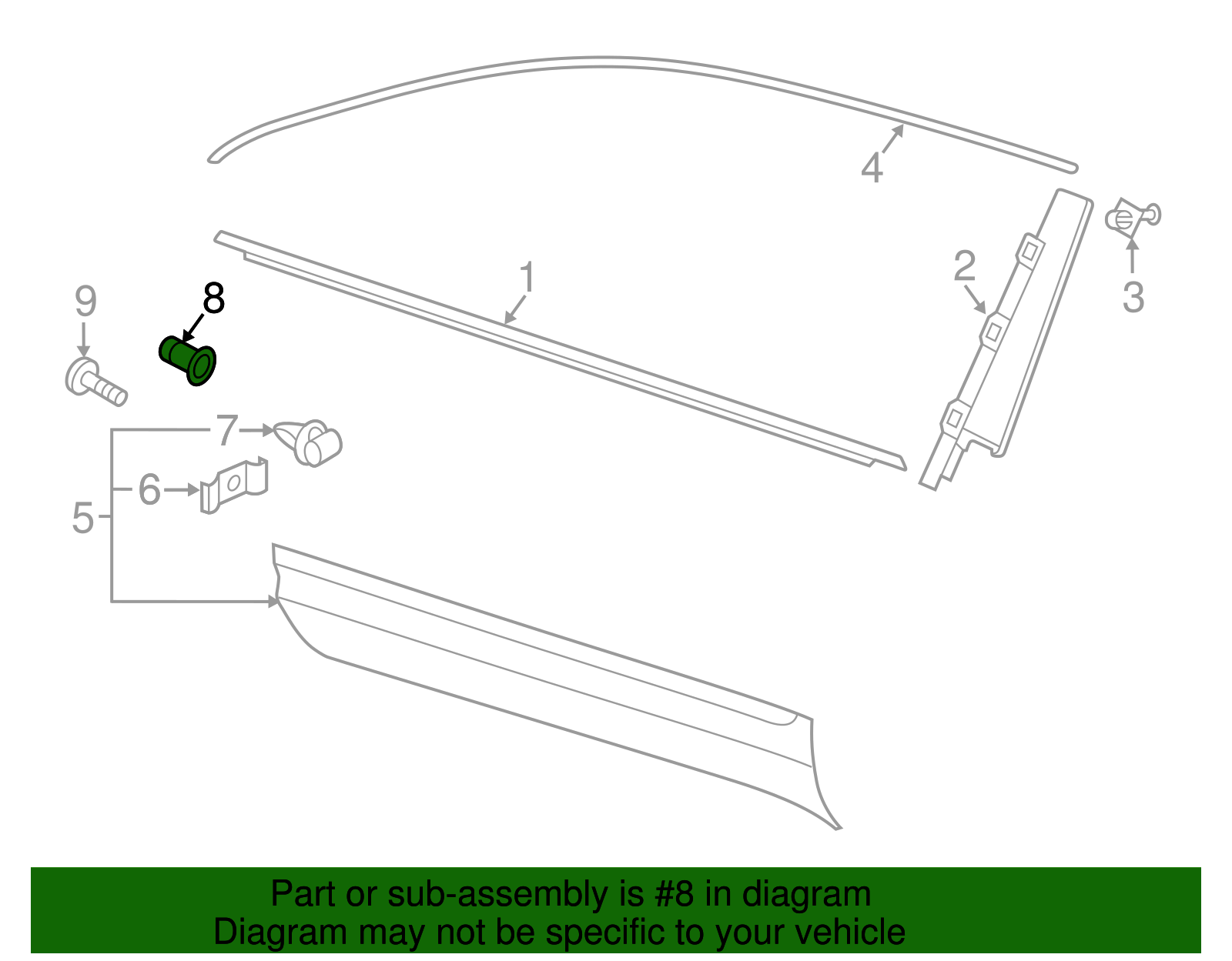 2006-2025 Volkswagen Wheel Opening Molding Grommet 3C0-853-586 | OEM ...