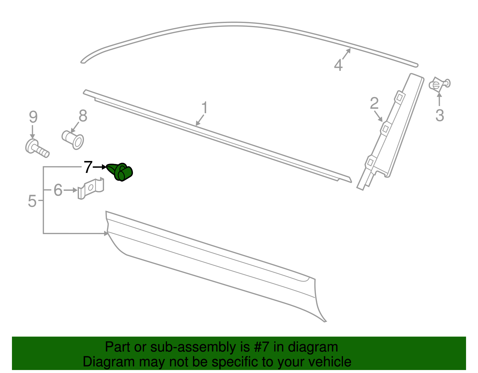 3C0-853-585 - Wheel Opening Molding Retainer Clip 2006-2025 Volkswagen ...