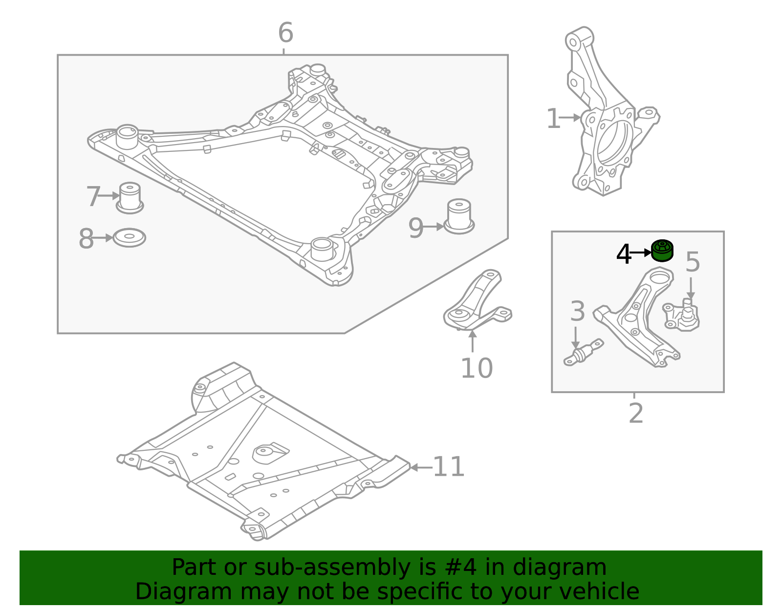 2022-2025 Hyundai Tucson Mount Bushing 54584-N9000 | OEM Parts Online