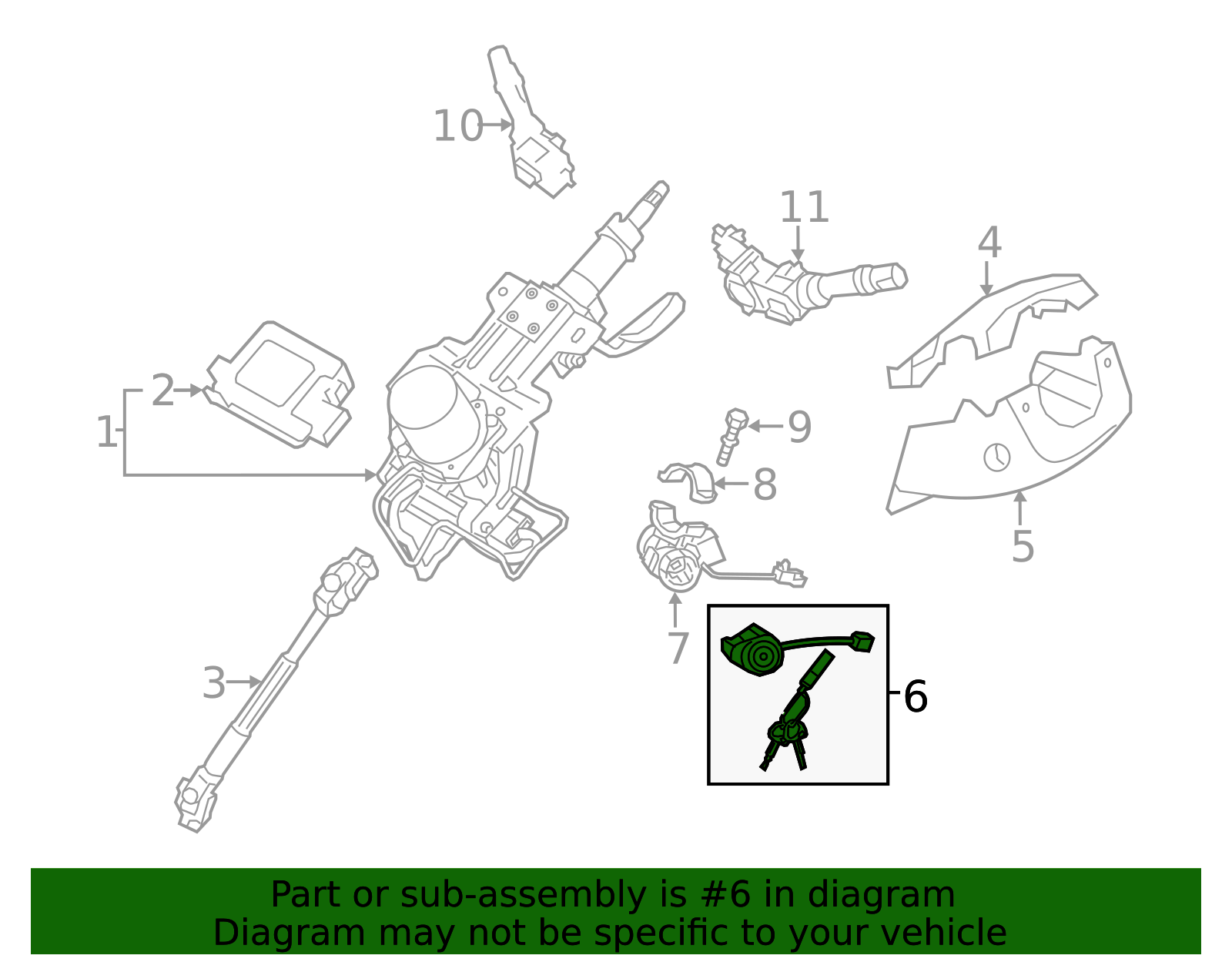 81900-3WG00 - Ignition Cylinder 2011-2016 Kia Sportage | Kia.Parts Store
