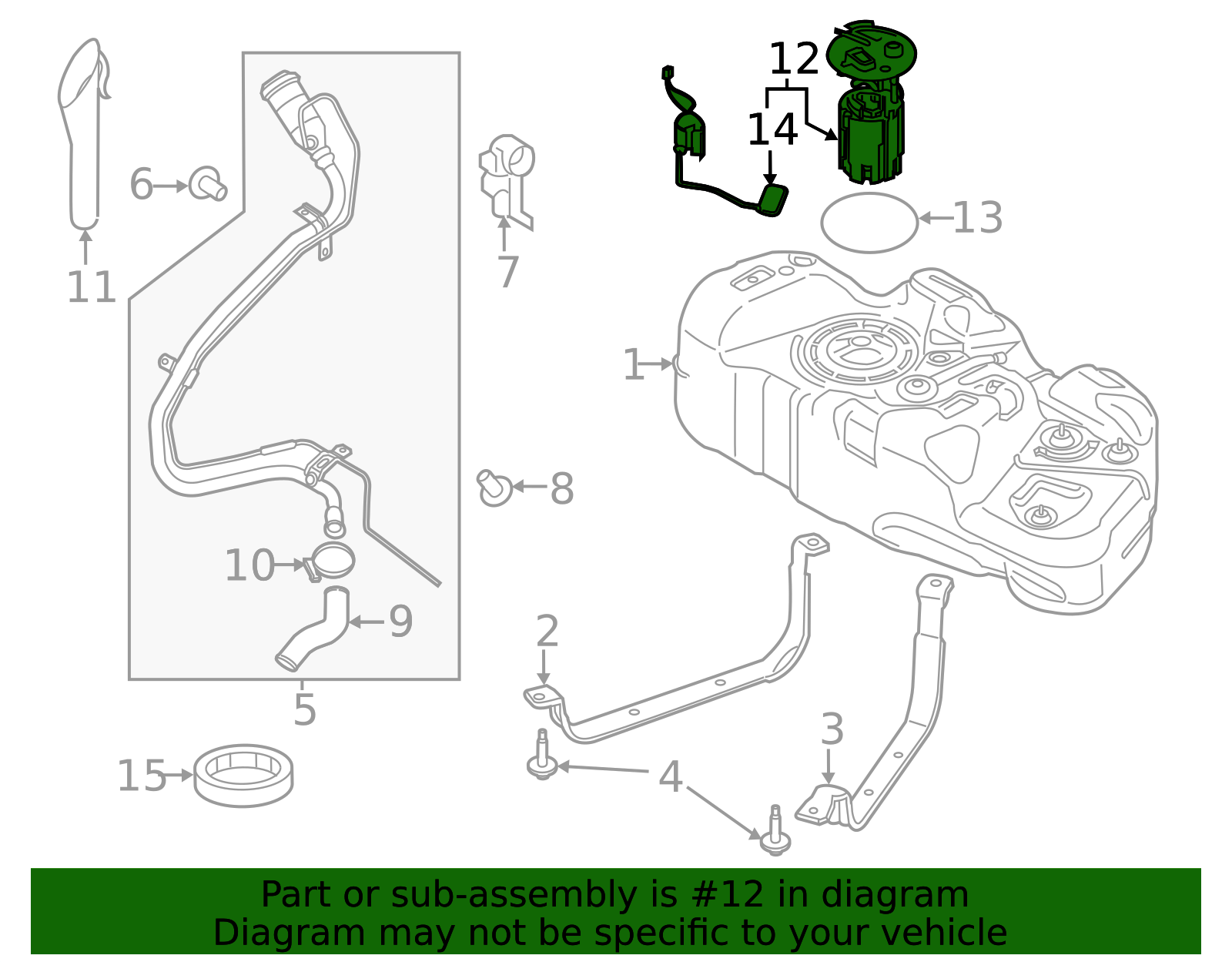 2014-2018 Ford Transit Connect | Fuel Pump Assembly | DV6Z-9H307-R ...