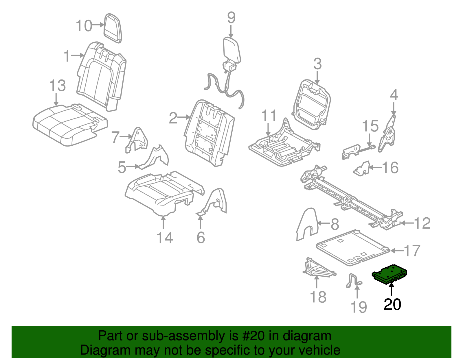 OEM Ford Module For 2010-2019 Ford - Part No. AU5Z-14F042-B | Karl ...