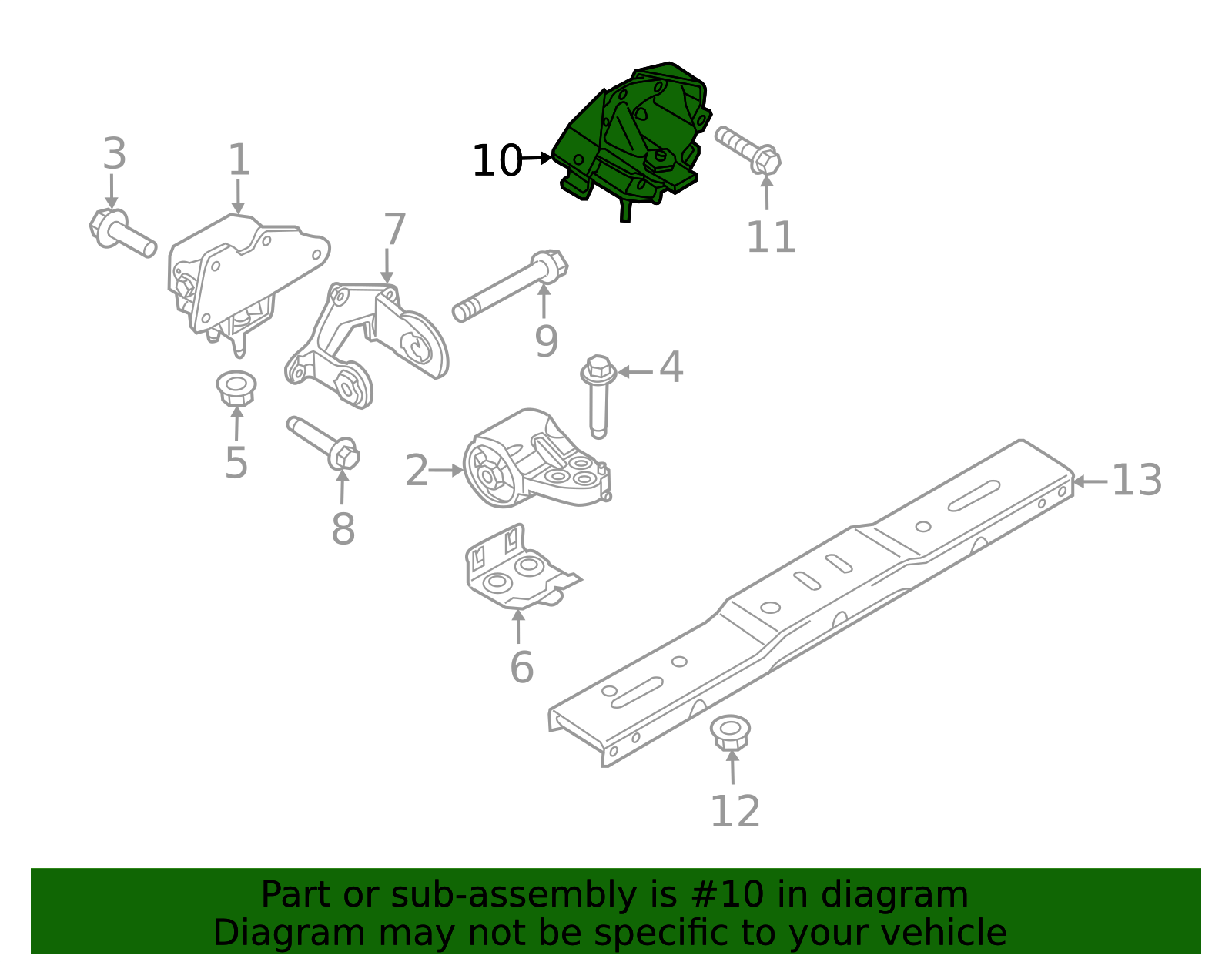 JL3Z-6068-D - Trans Mount 2018-2020 Ford F-150 | Ford Parts Direct