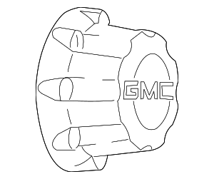 2003-2025 GMC Center Cap with GMC Logo 09597162 | Capital Chevy Parts