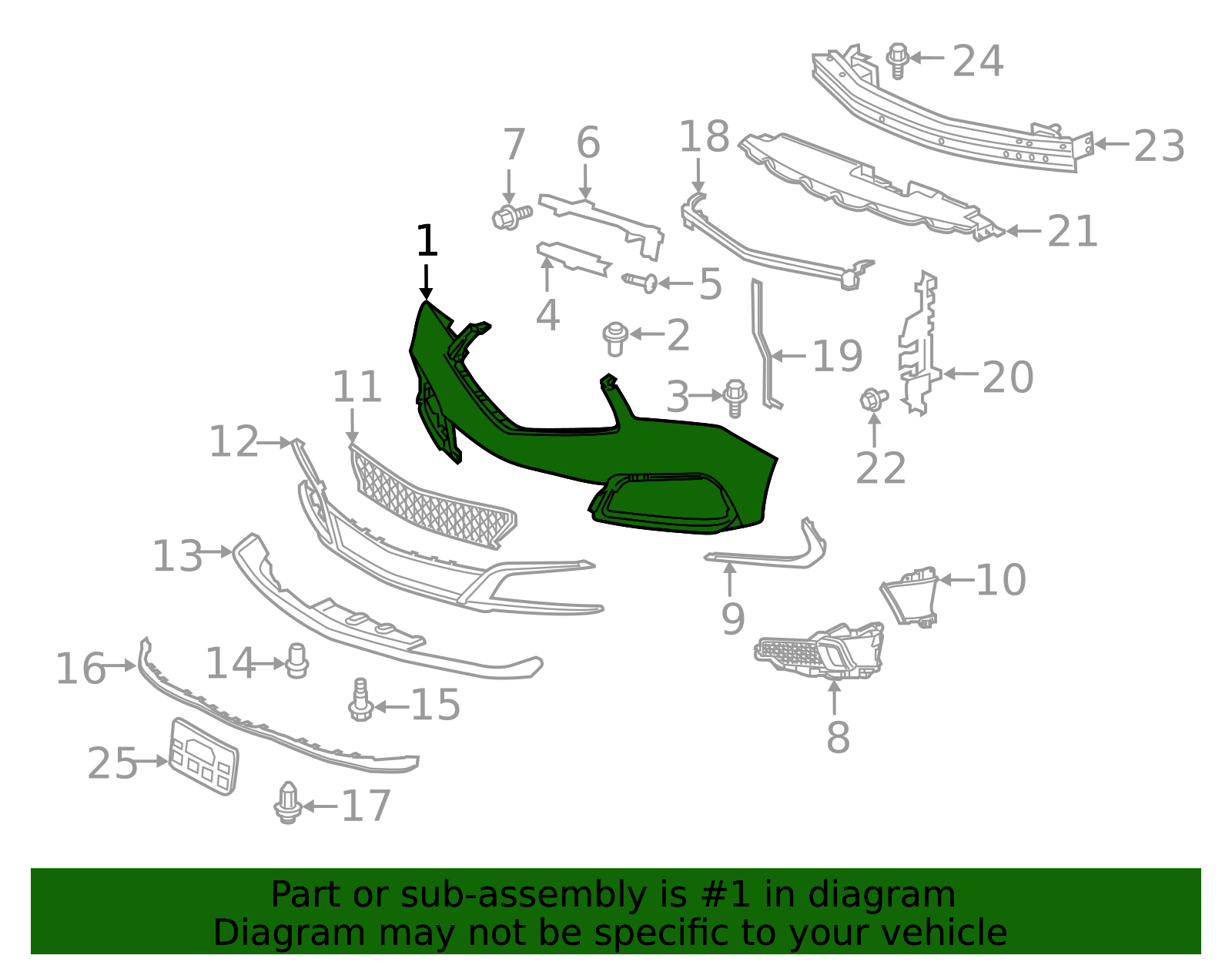 Genuine OEM Acura - Bumper Cover Part# 04711-TYS-A00ZZ | Acura Parts ...