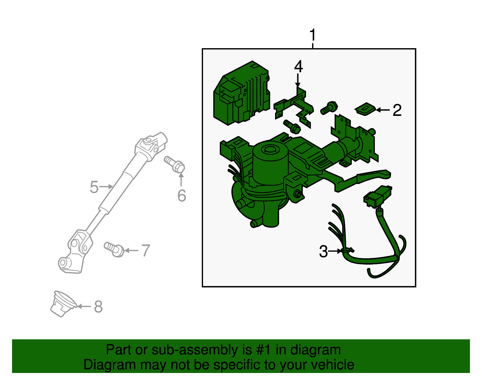 2011-2017 Nissan Juke Steering Column 48811-1KM0E | OEM Parts Online