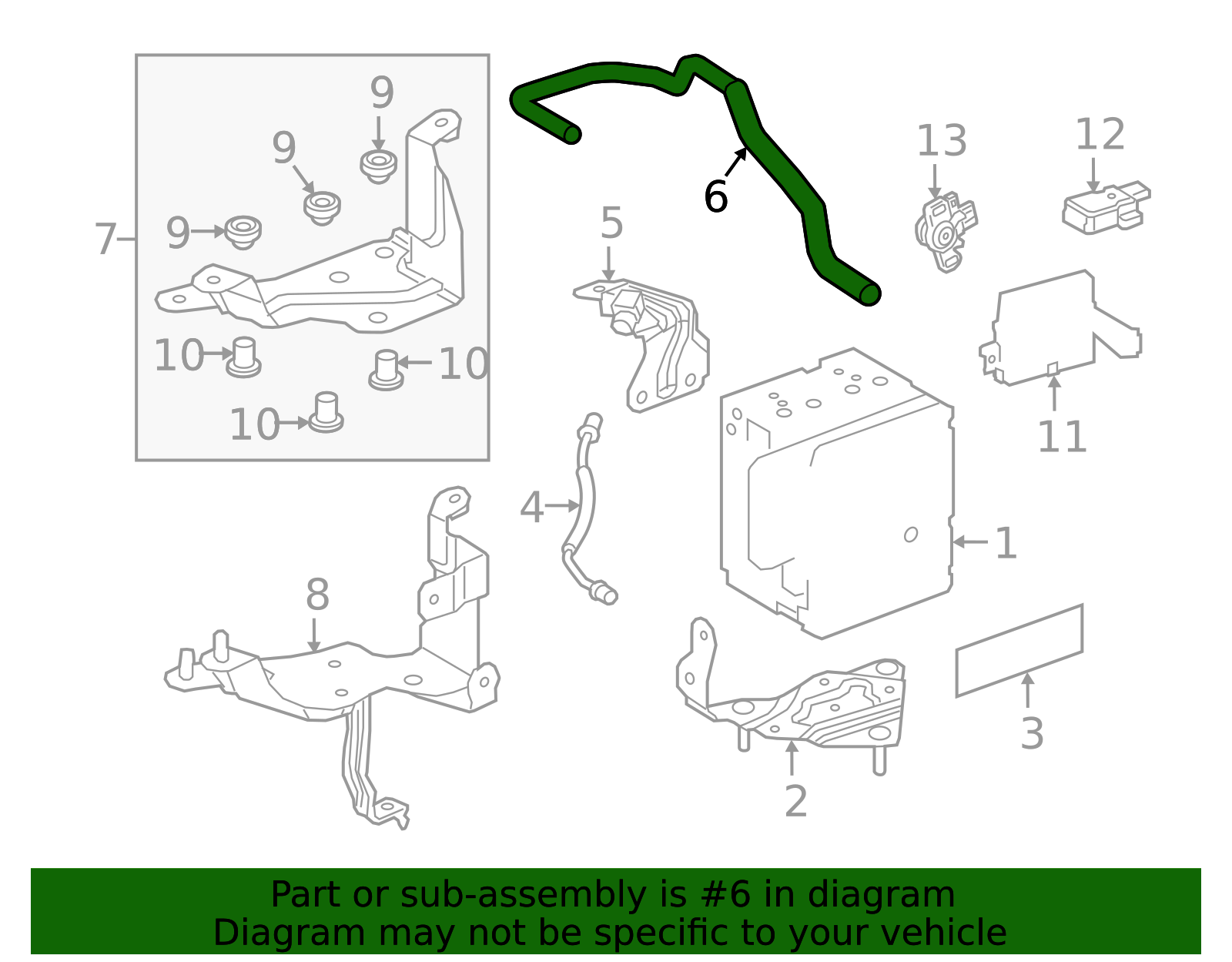 90947-02H76 - High-Quality Brake Hose for 2018-2025 Lexus | AutoNation ...