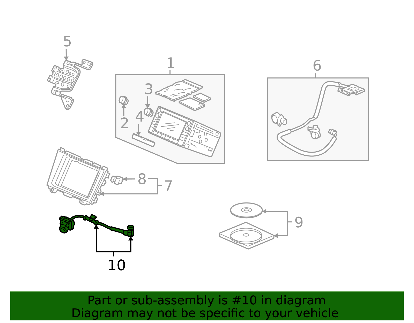 39530-SWA-E01 - 2007-2011 Honda CR-V - Camera Assembly Rear-View ...