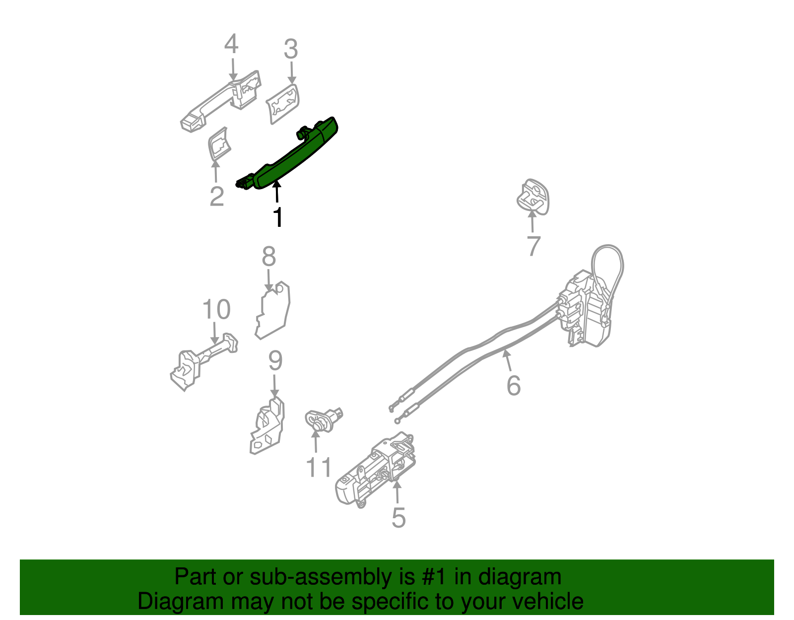806B0-ZL01A - 2009-2016 Nissan - Handle, Outside | Anicra Nissan Parts