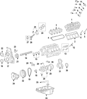 2014-2025 GM Rear Main Seal Retainer 12705663 GM | GMPartsDirect.com
