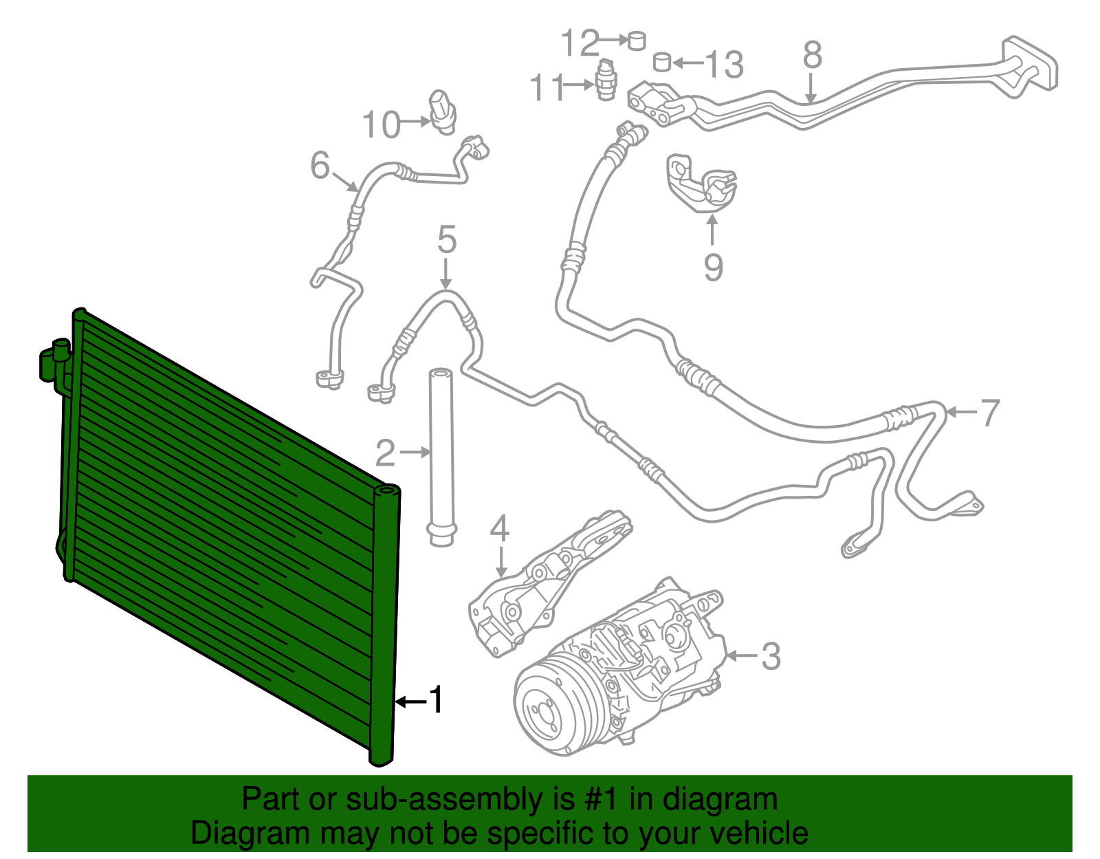 64509239992 - 2007-2019 BMW A/C Condenser (64-50-9-239-992) | BMW of ...