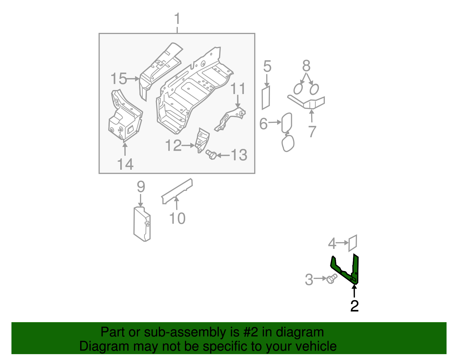 2004-2015 Nissan Apron Assembly Seal Strip 64899-ZE00A | Nissan of ...