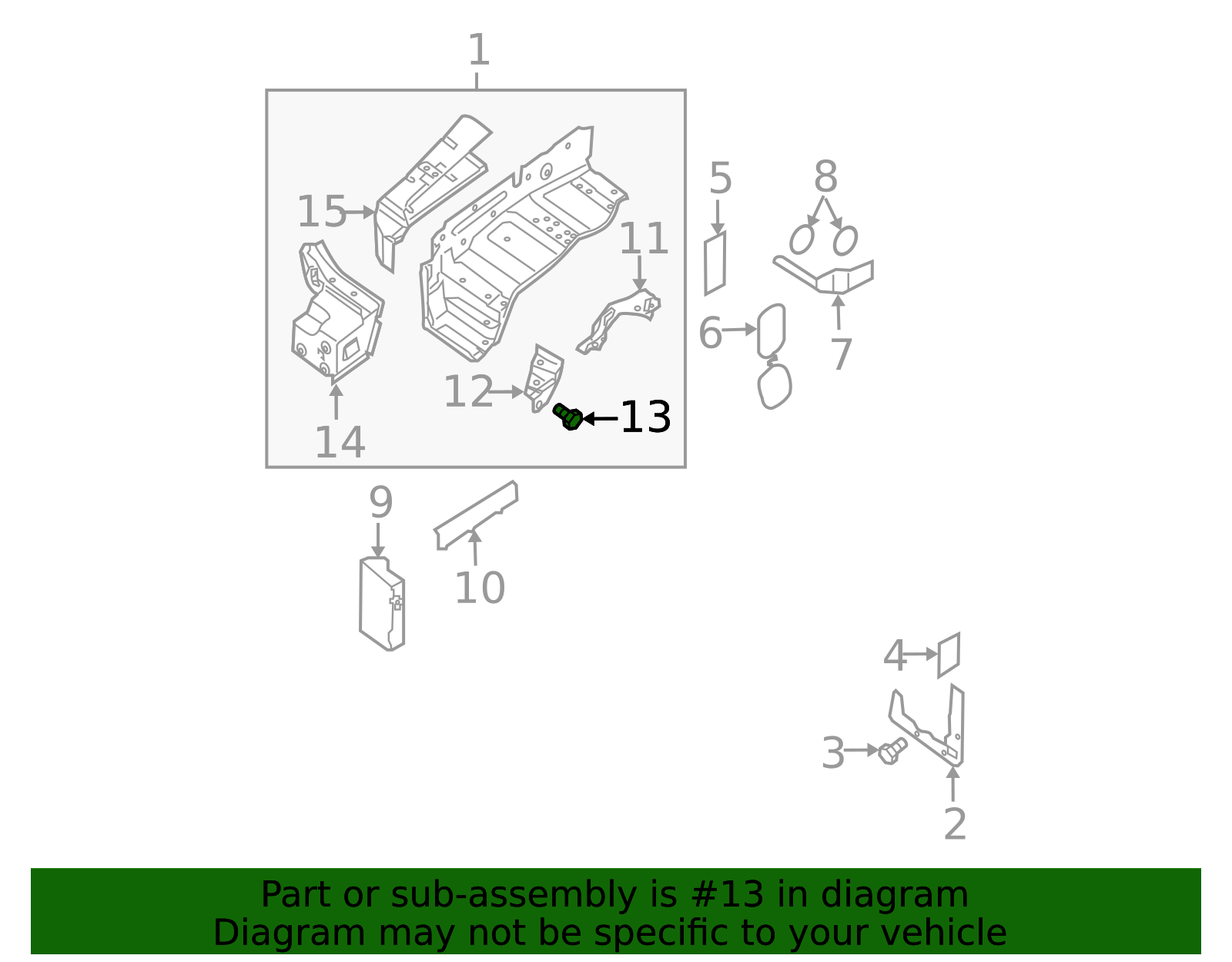 08146-6202G - Side Bracket Bolt Official Nissan Parts Store
