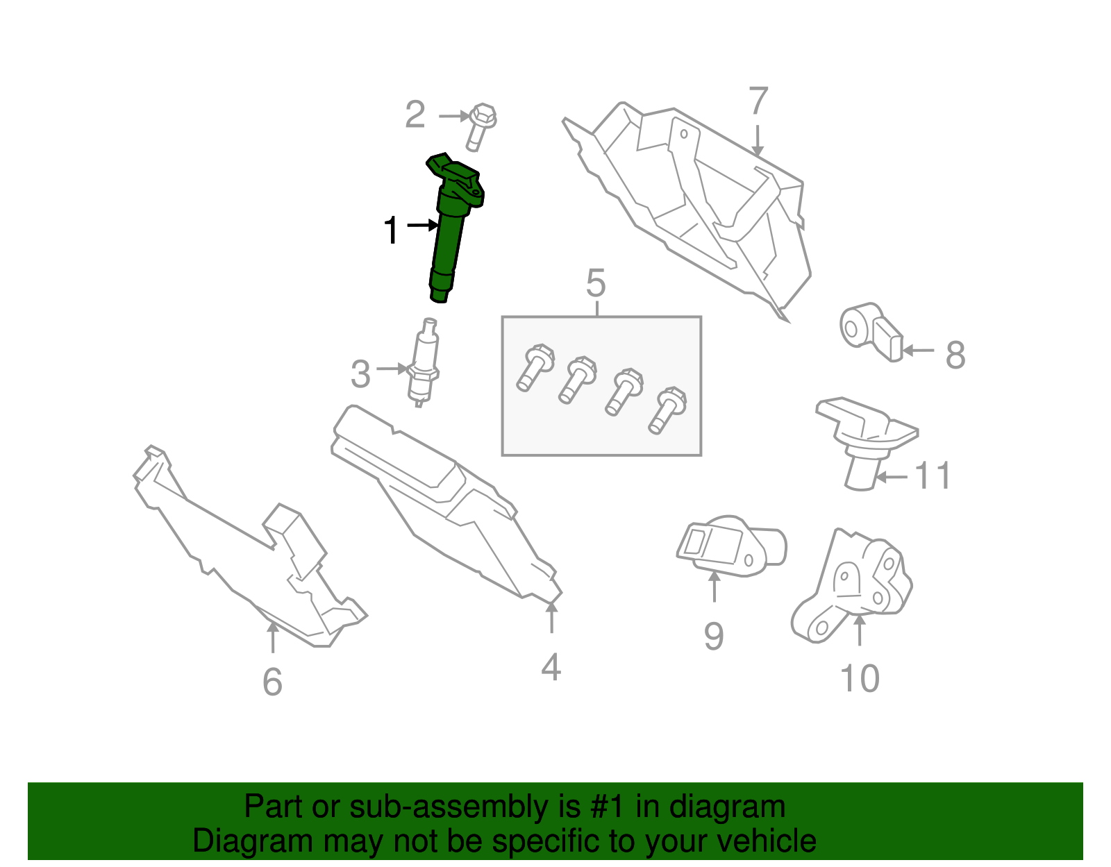 Genuine Ignition Coil for 2008-2012 Land Rover LR2 | Land Rover Part ...
