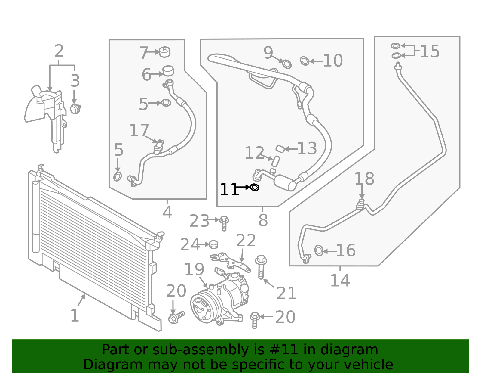 2007-2025 Subaru A/C Refrigerant Line O-Ring 73039TA020 | Shop Subaru Parts