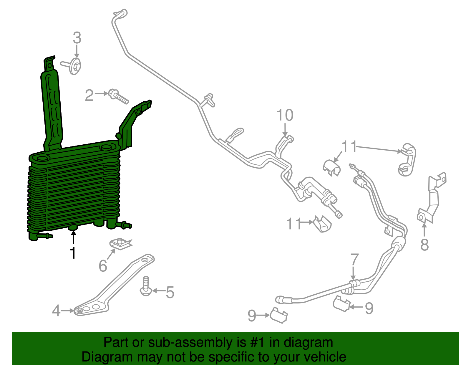 2015-2020 Ford Mustang Oil Cooler FR3Z-7A095-E | Ford OEM Parts Outlet