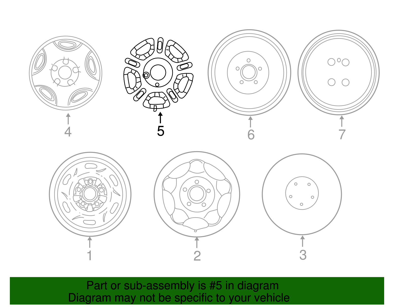 YL5Z-1015-BA - Wheel, Steel 2000-2009 Ford Ranger | Ford Parts Direct