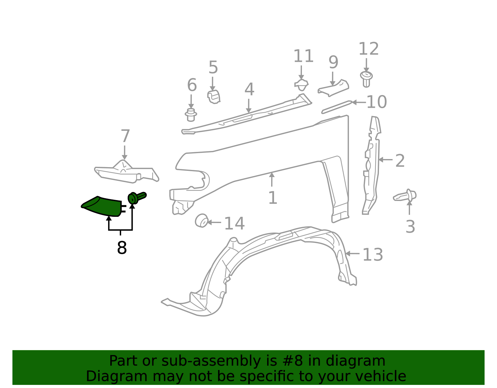 52513-35100-J0 - Filler To Bumper 2007-2011 Toyota FJ Cruiser | Norm ...