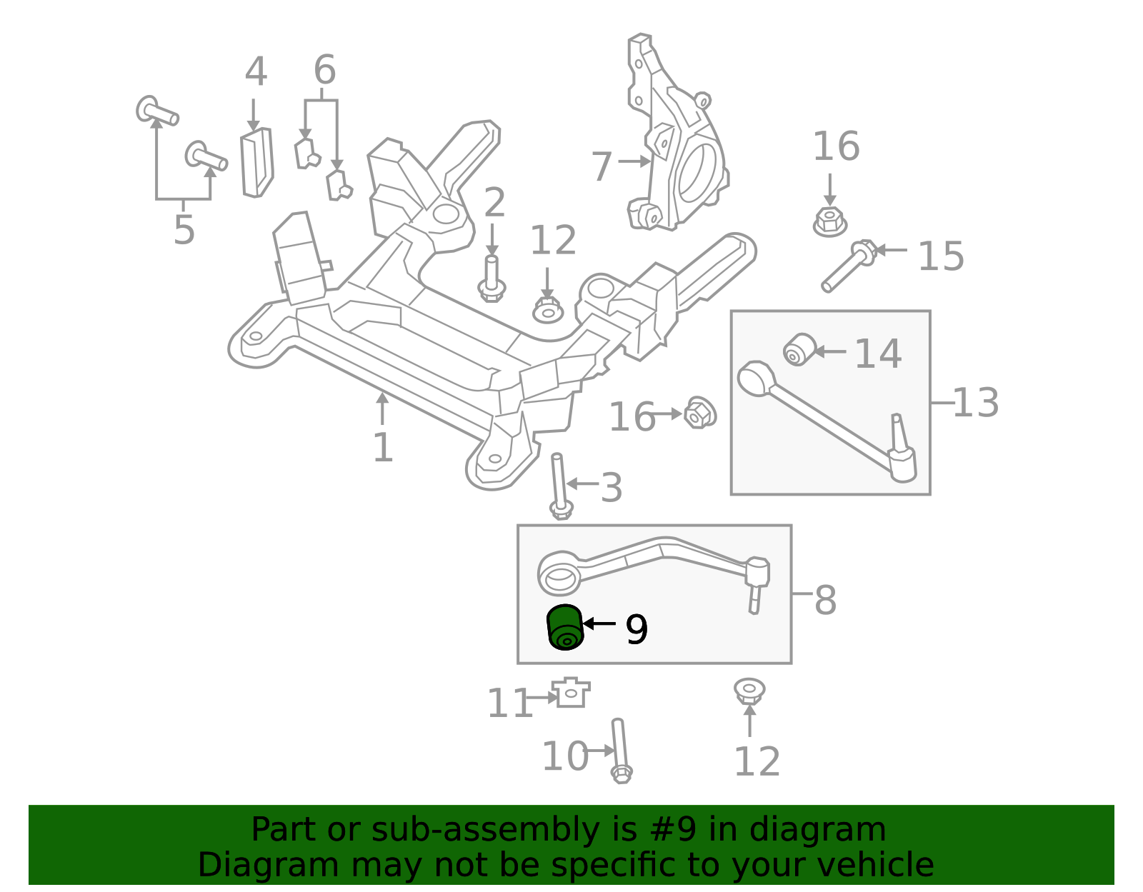 Front Lower Suspension Control Arm Front Bushing 92250639 | TascaParts.com