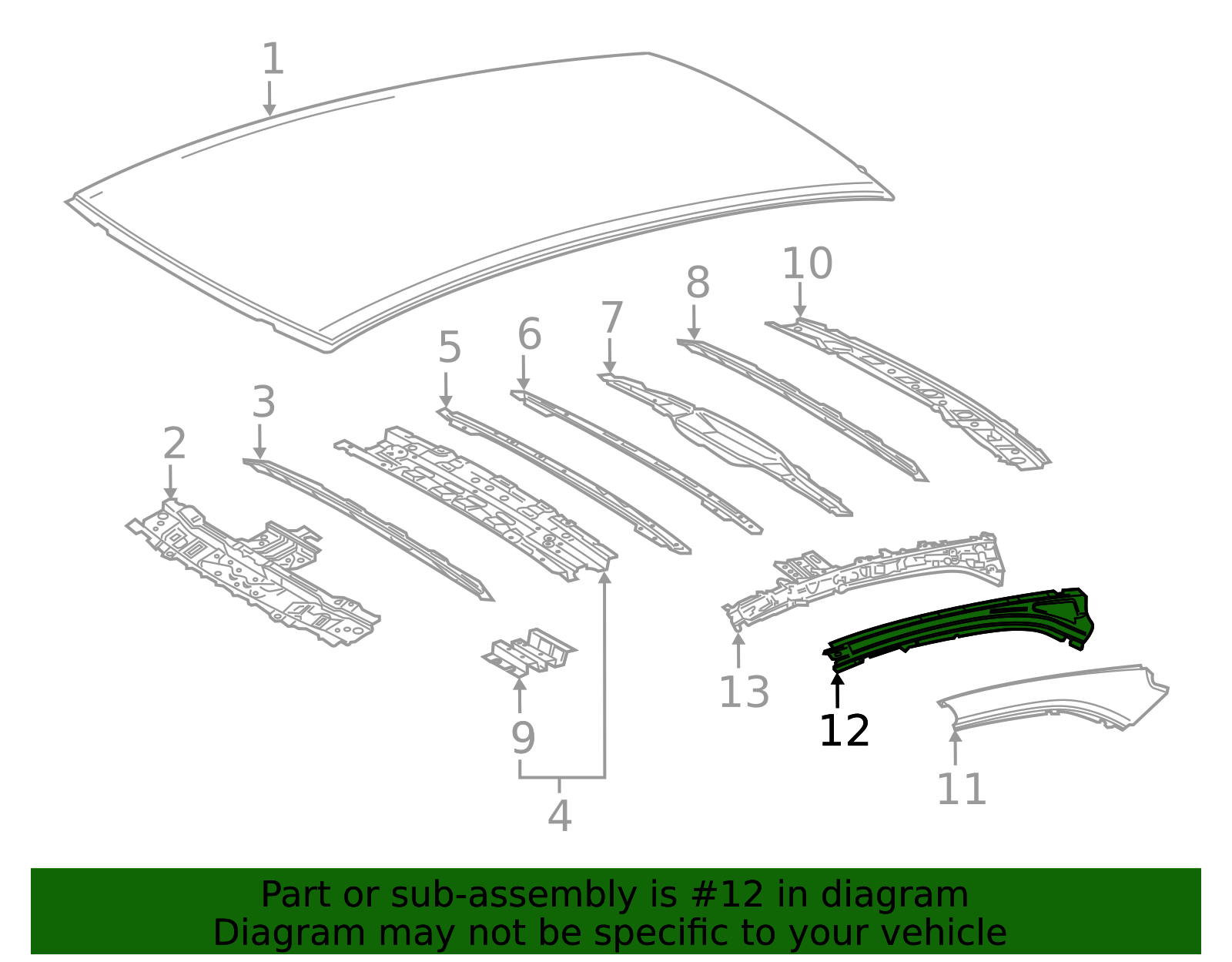 61075-06030 - High-Quality Roof Side Rail Reinforcement for 2018-2024 ...