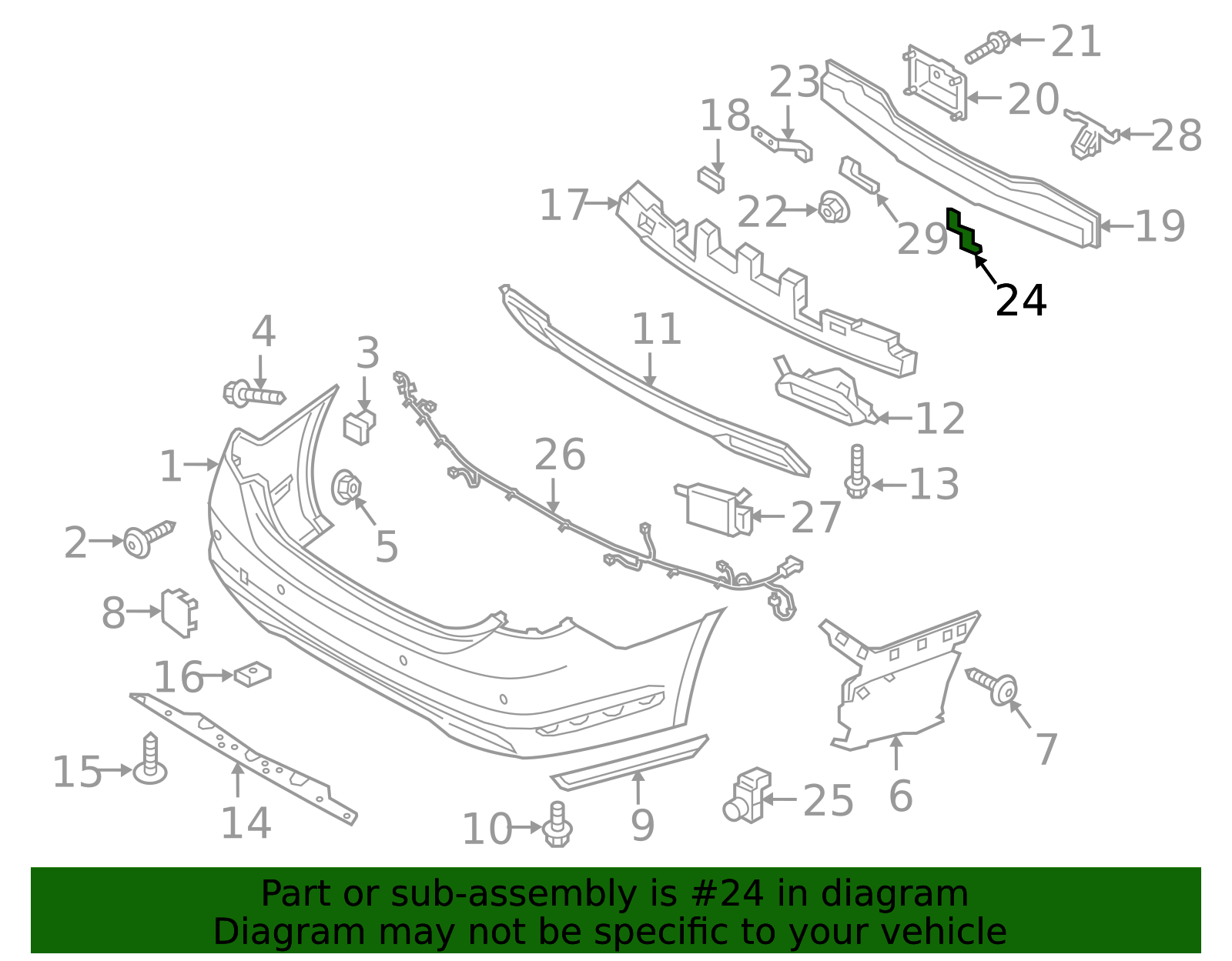 86636-3T000 - Impact Bar Lower Bracket 2015 Kia K900 | Kia.Parts Store