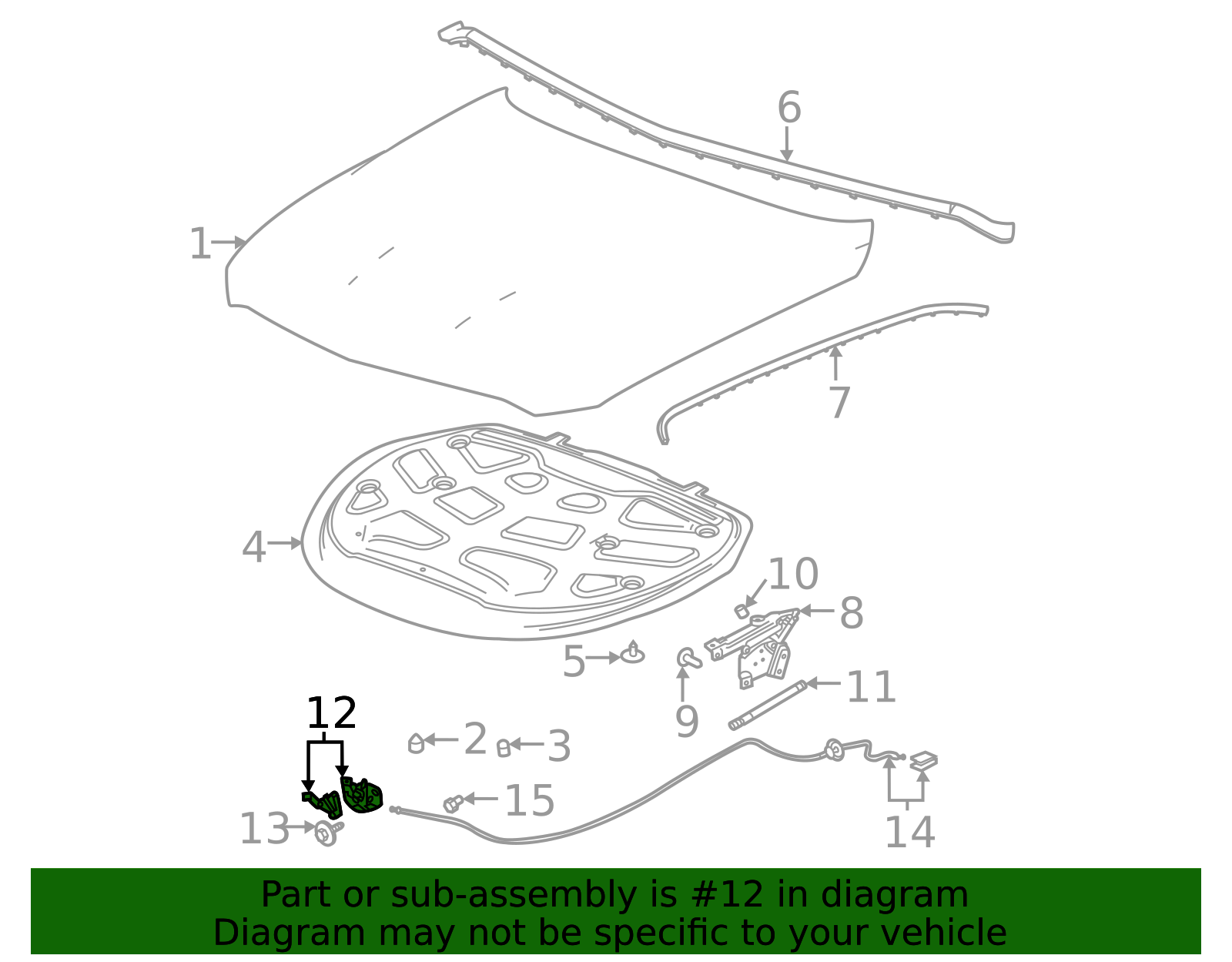 84826360 - High-Quality Hood Primary and Secondary Latch for AutoNation ...