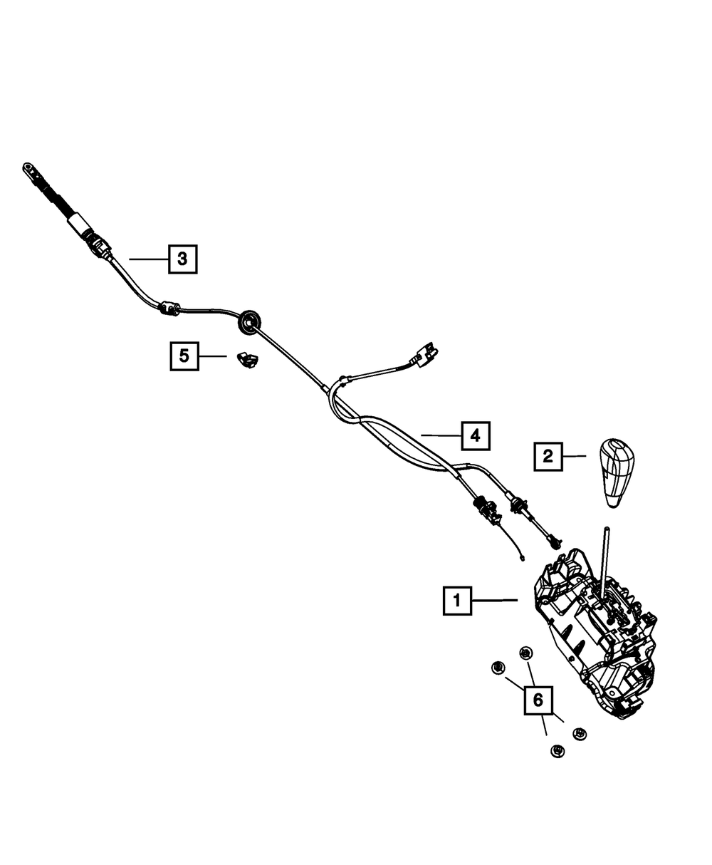 2005-2007 Chrysler Pacifica Transmission Shifter 4880276AB | Mopar eStore