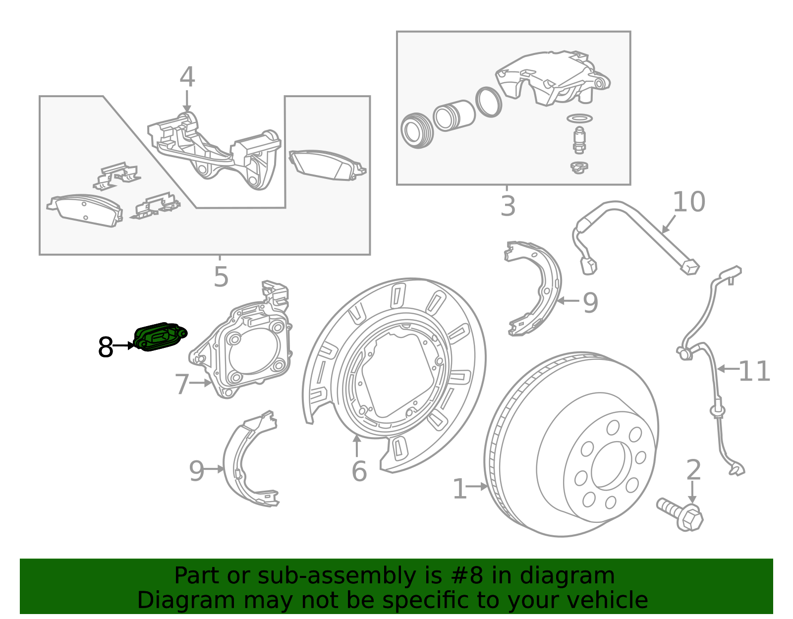 2014-2020 GM Rear Parking Brake Actuator Boot 22775584 GM ...