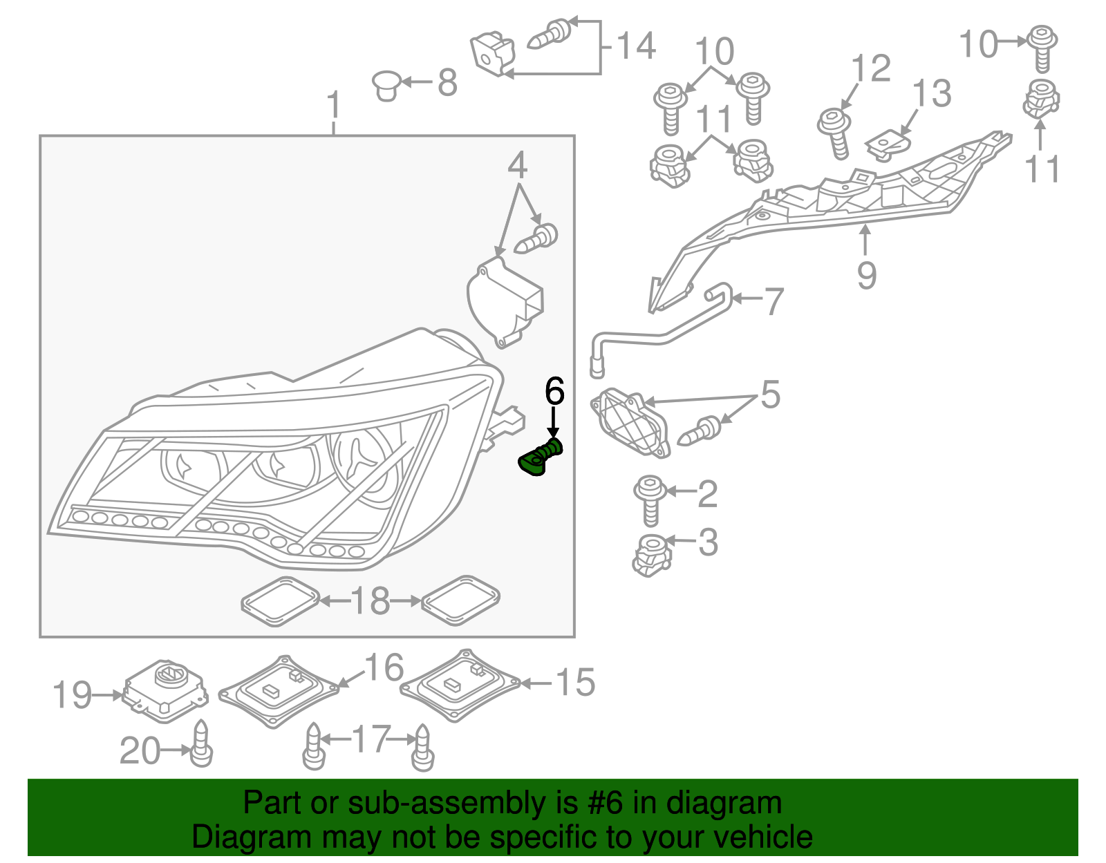 8K0-941-109 - Adapter 2009-2015 Audi | Audi OEM Parts Guy