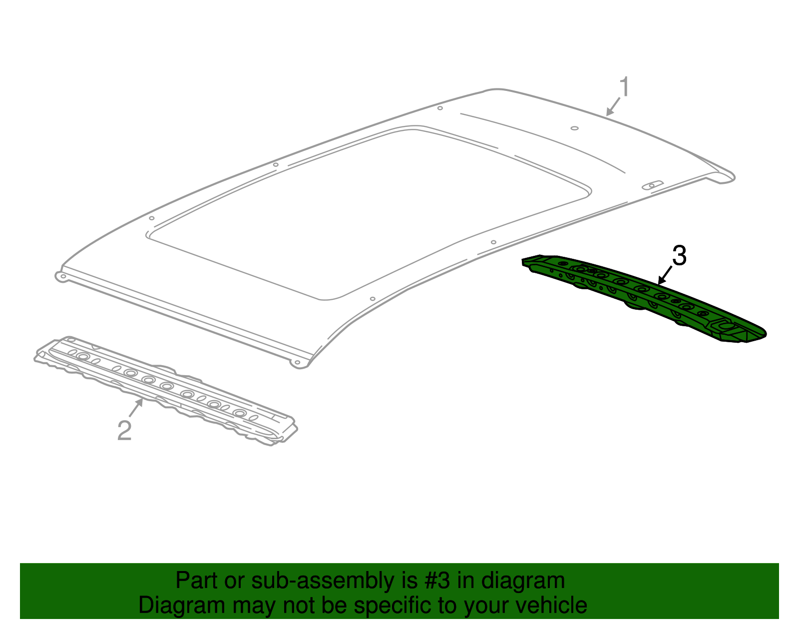 2018-2024 GM Roof Rear Header Panel 22977914 | Capital Chevy Parts