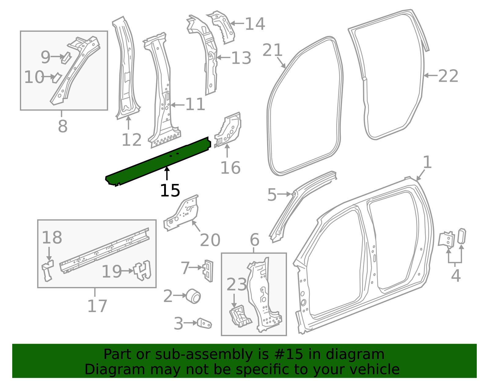 84053111 - High-Quality Passenger Side Rocker Outer Panel Reinforcement ...