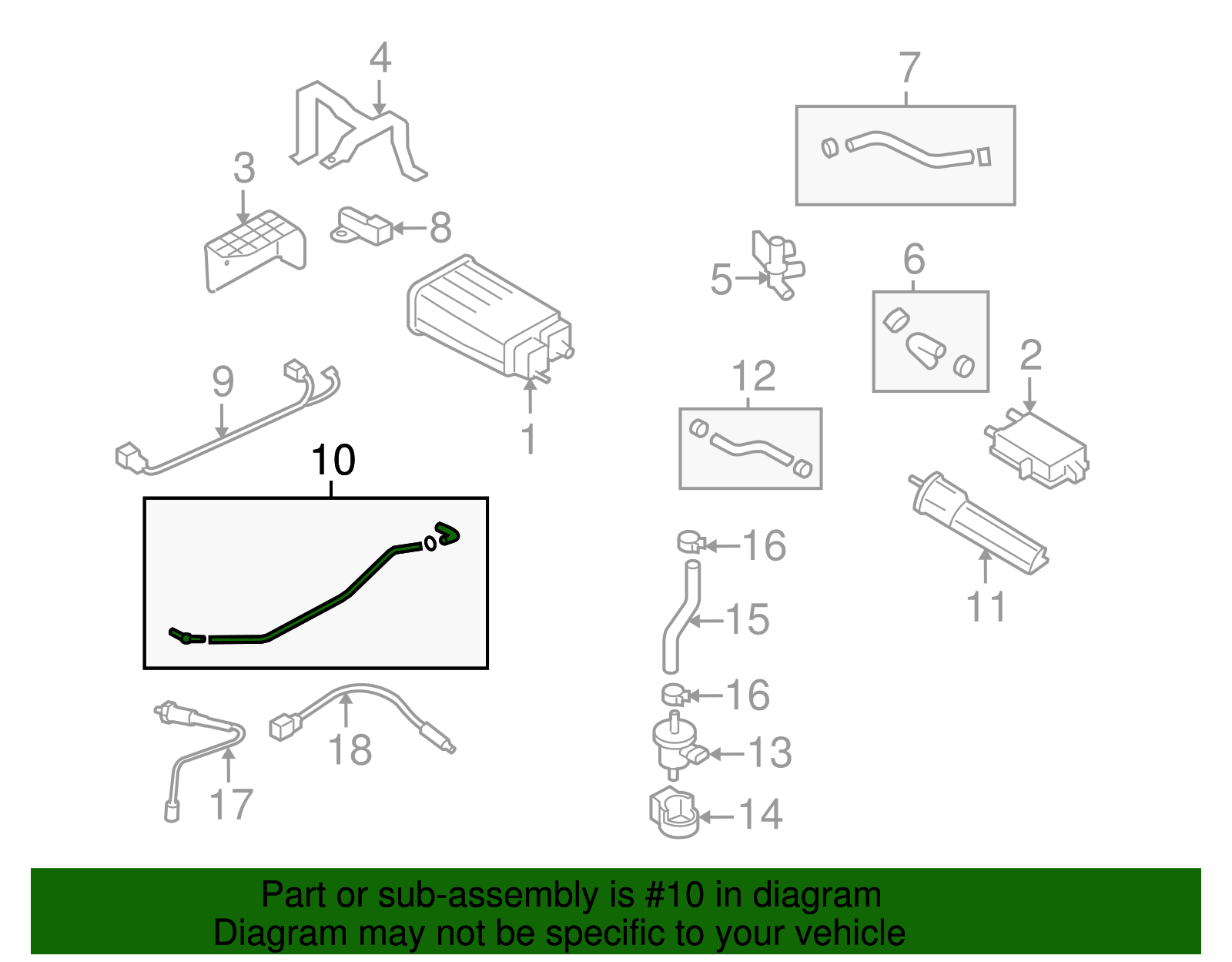 31152-2H000 - Hyundai Purge Line 2007-2012 Hyundai Elantra ...
