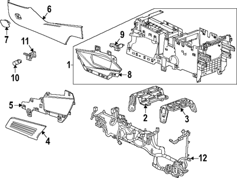 Center Console for 2025 Cadillac Escalade | GMPartsDirect.com