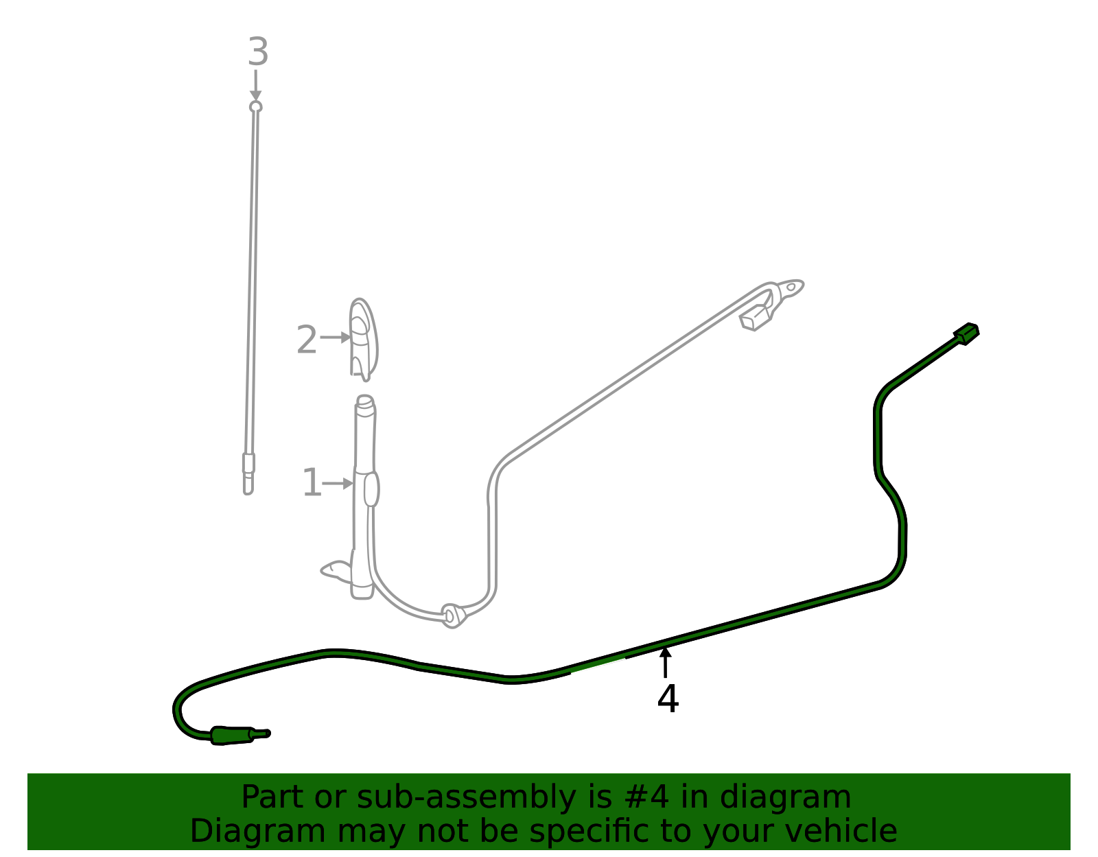 Antenna Cable - Reliable Signal OEM Standard 86101-08130 | AutoNation Parts