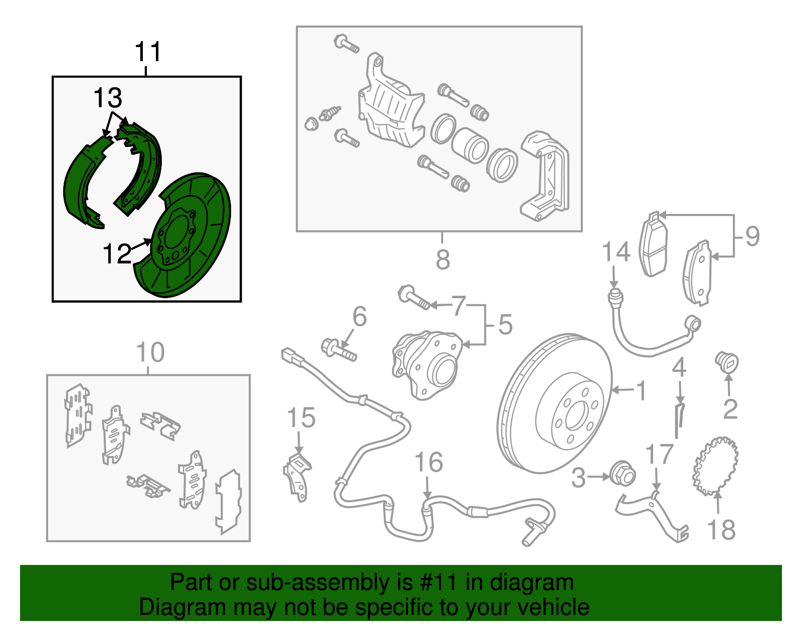 2015-2020 Nissan Rogue Parking Brake 44000-4BA1A | Nissan Parts Central