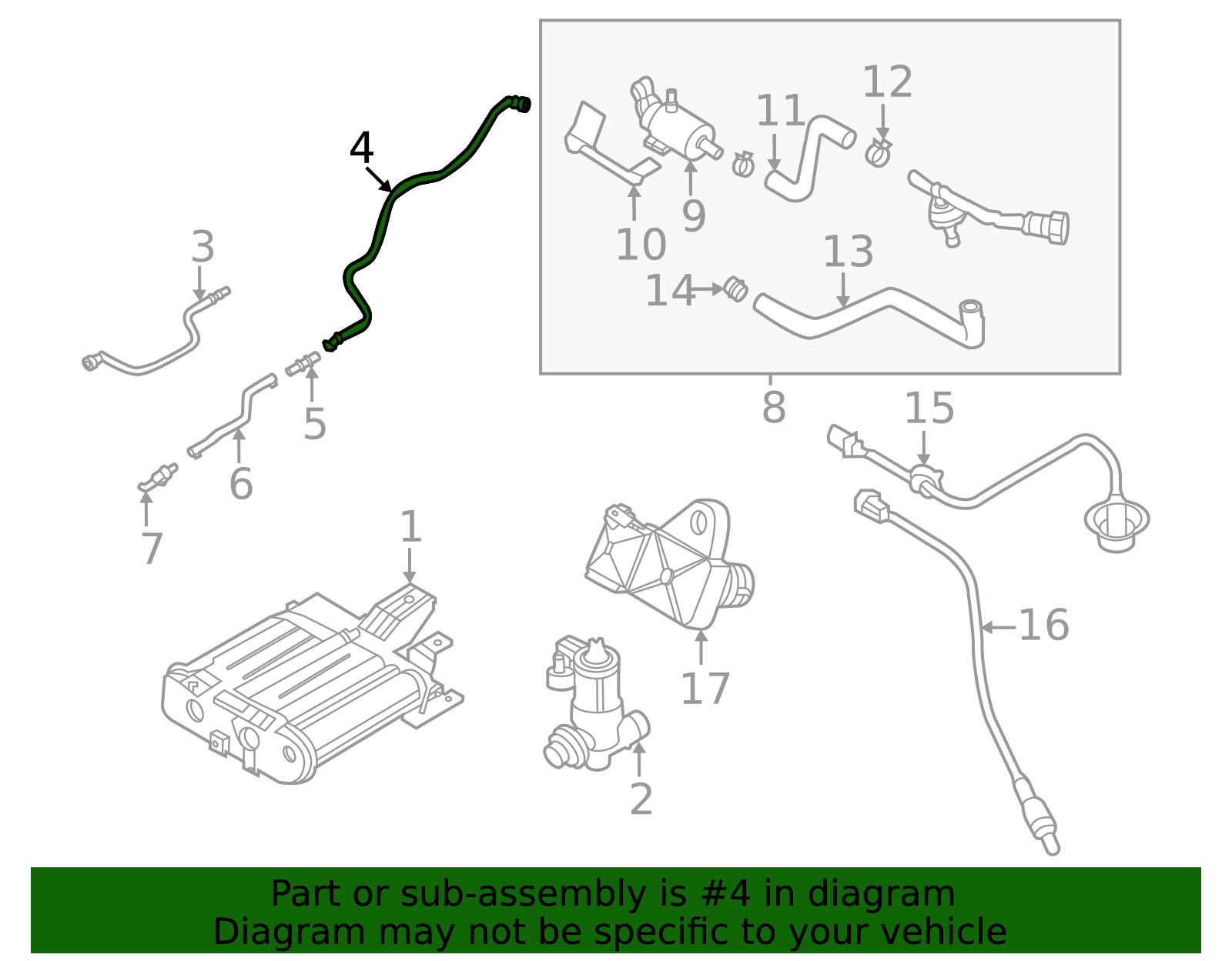 2024-2025 Hyundai Santa Fe Canister Hose 31473-R5500 | MotorMotor