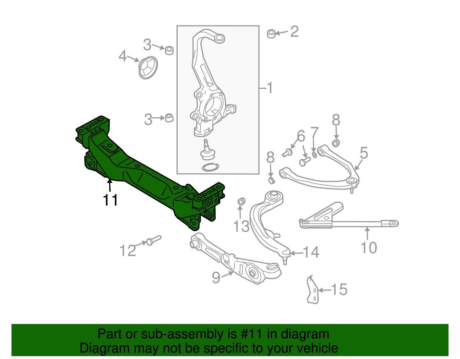 2003-2007 Infiniti G35 Cross-Member 54401-EV00A | Infiniti of Nashua