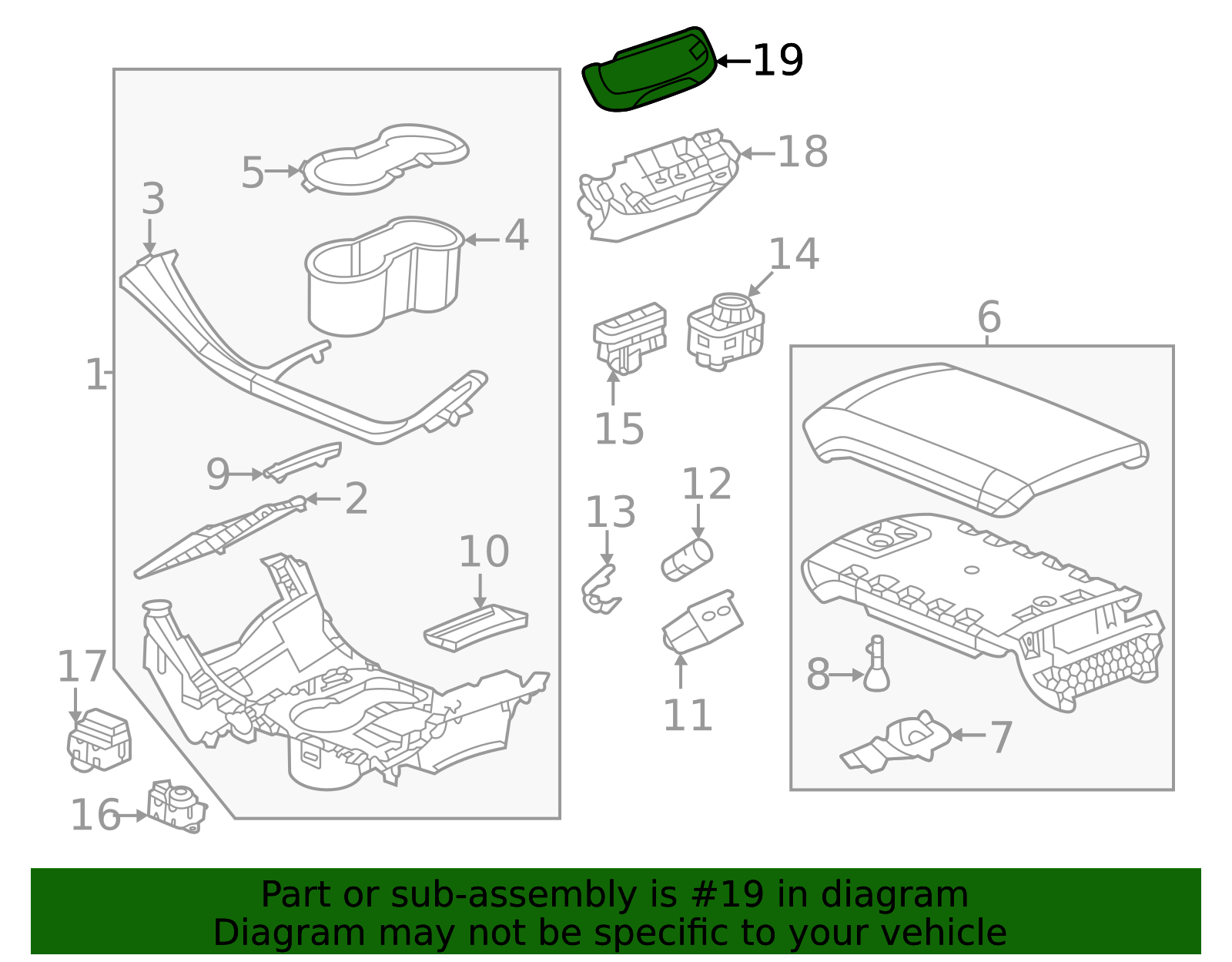 2020-2023 GMC Acadia Shift Panel Bezel 84498398 | Applegate Chevrolet Parts