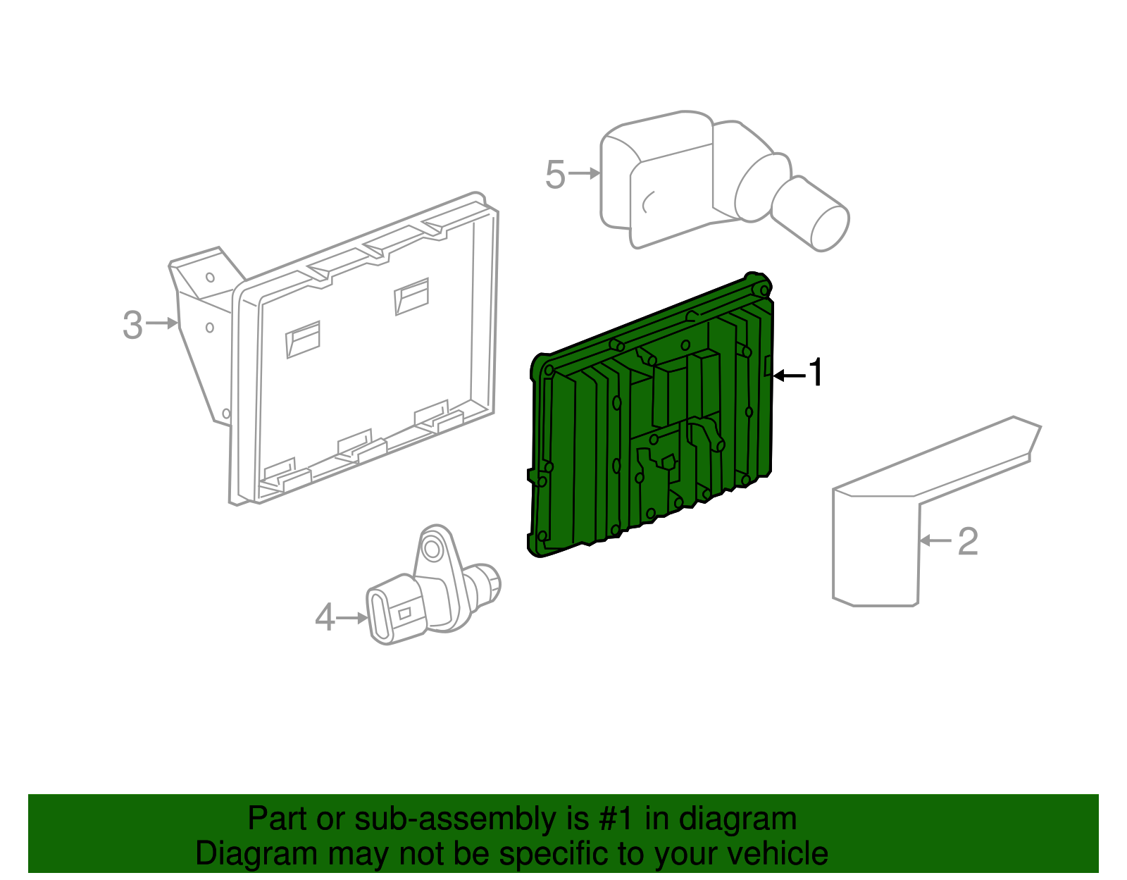 2013-2014 GM Engine Control Module 12654088 | GM Parts Center