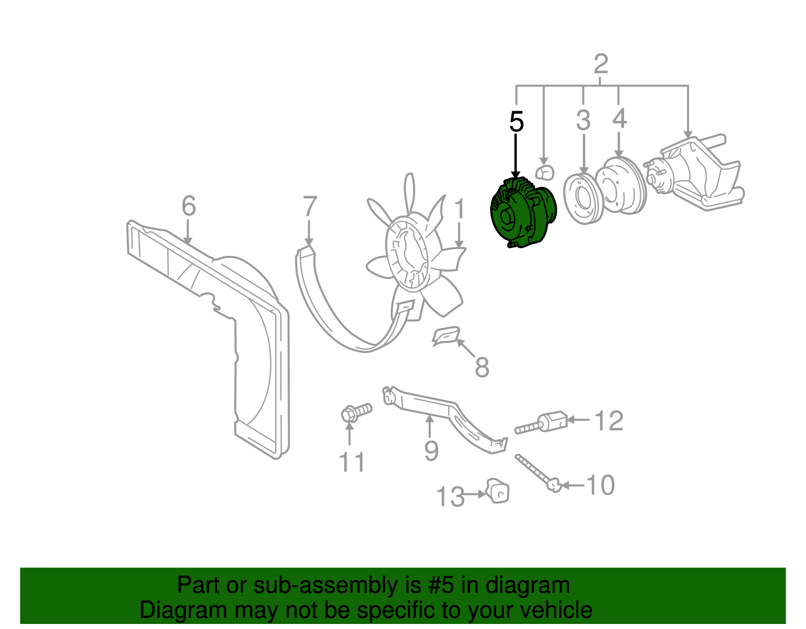 1995-2004 Toyota Clutch 08921-04950 | Toyota Parts Center