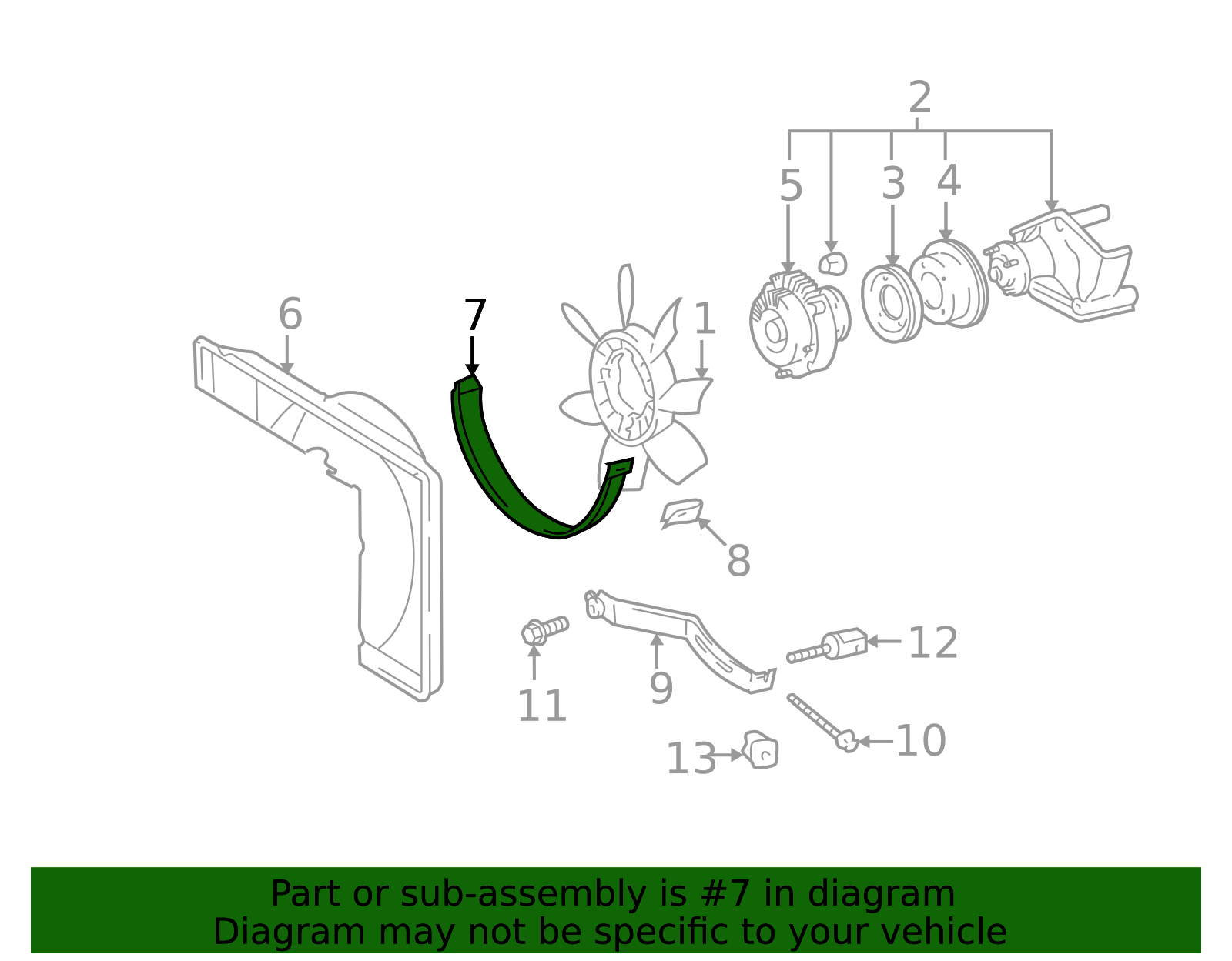16711-0C011 - Engine Cooling Fan Shroud - 1995-2004 Toyota Tacoma ...