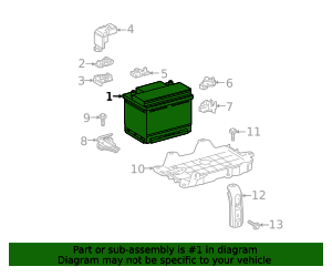 28800-25010 - Vehicle Battery 2019-2023 Toyota | Elmhurst Toyota Parts