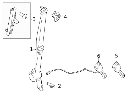 Front Seat Belts for 2024 Ford Transit-250 | OEM Parts Online