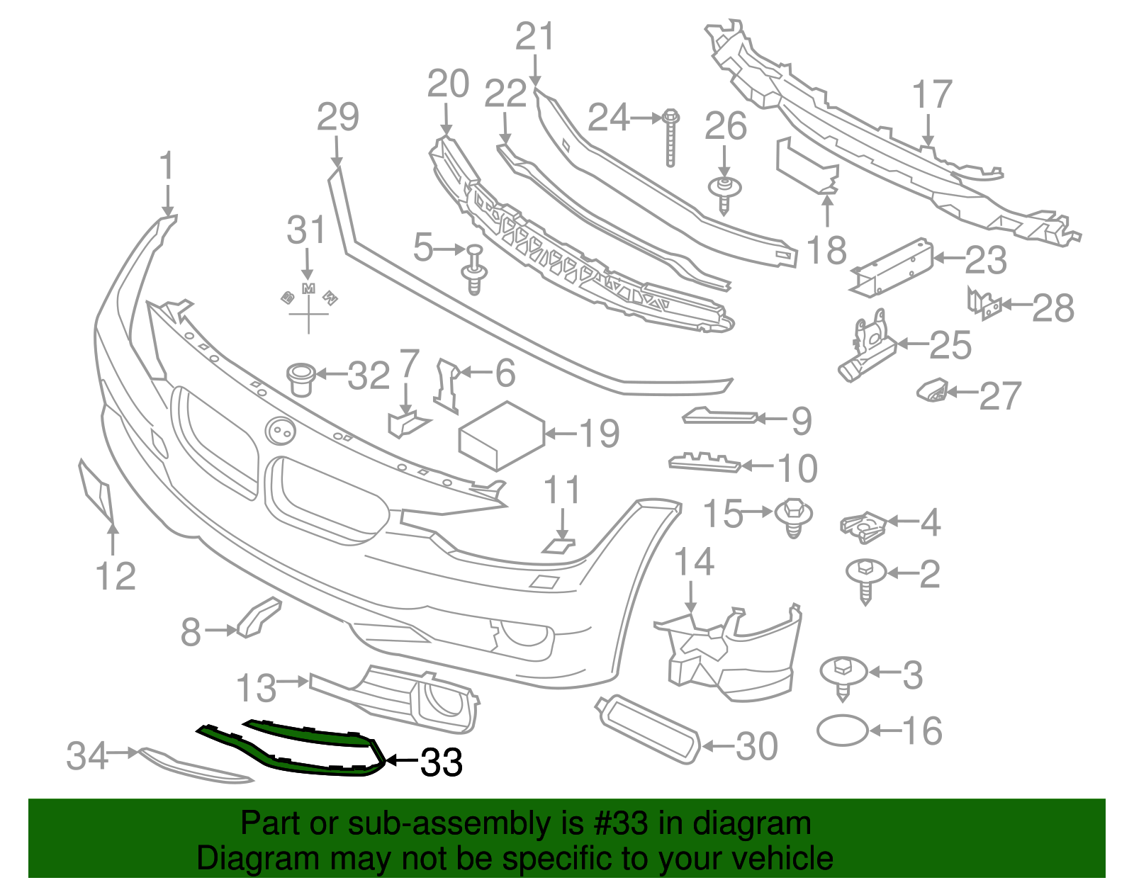 2016-2019 BMW 2016-2019 BMW - Finish Molding 51-11-7-396-854 | BMW ...