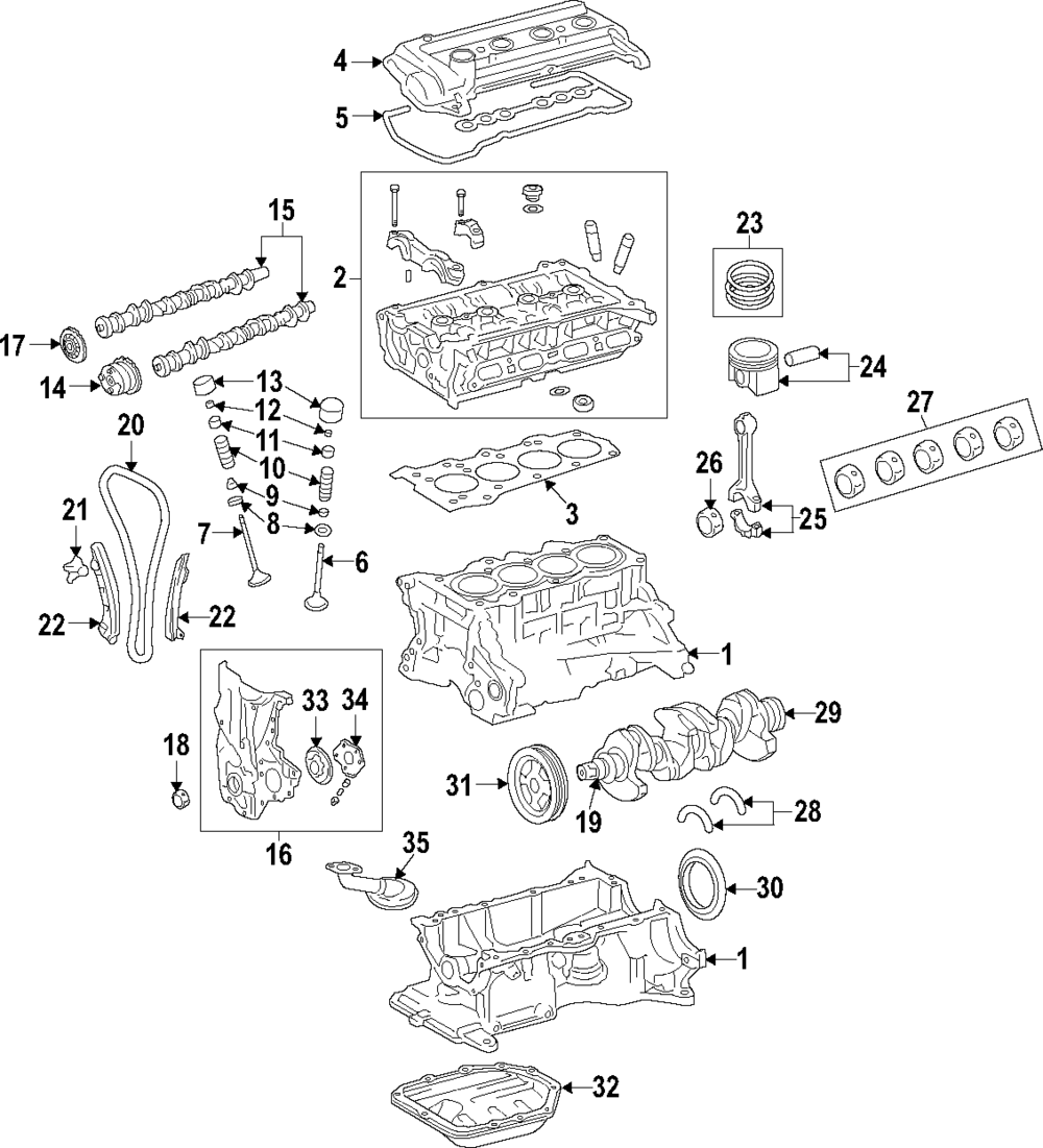 23040-2B001 - Piston Ring Set 2010-2011 Kia Soul | Kia.Parts Store