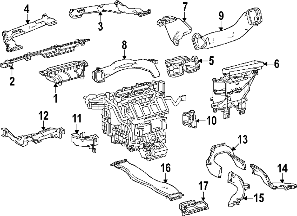 2023-2024 Subaru Solterra | 2023-2024 Subaru Solterra - Air Distributor ...