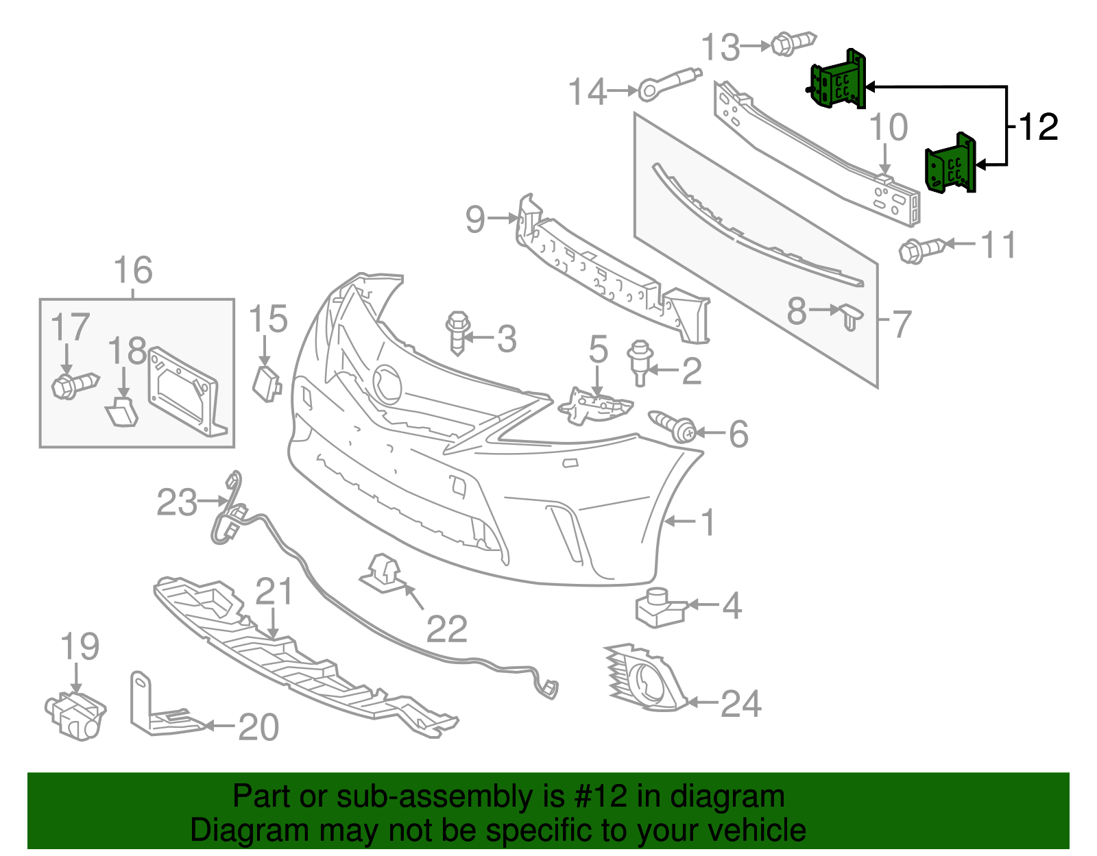 57014-47030 - Rail Extension - 2012-2014 Toyota Prius V | Nucar Toyota ...