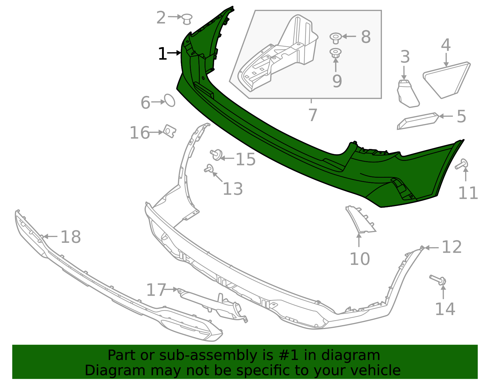 86611-R5300 - Upper Cover 2021-2023 Kia Sorento | Kia.Parts Store