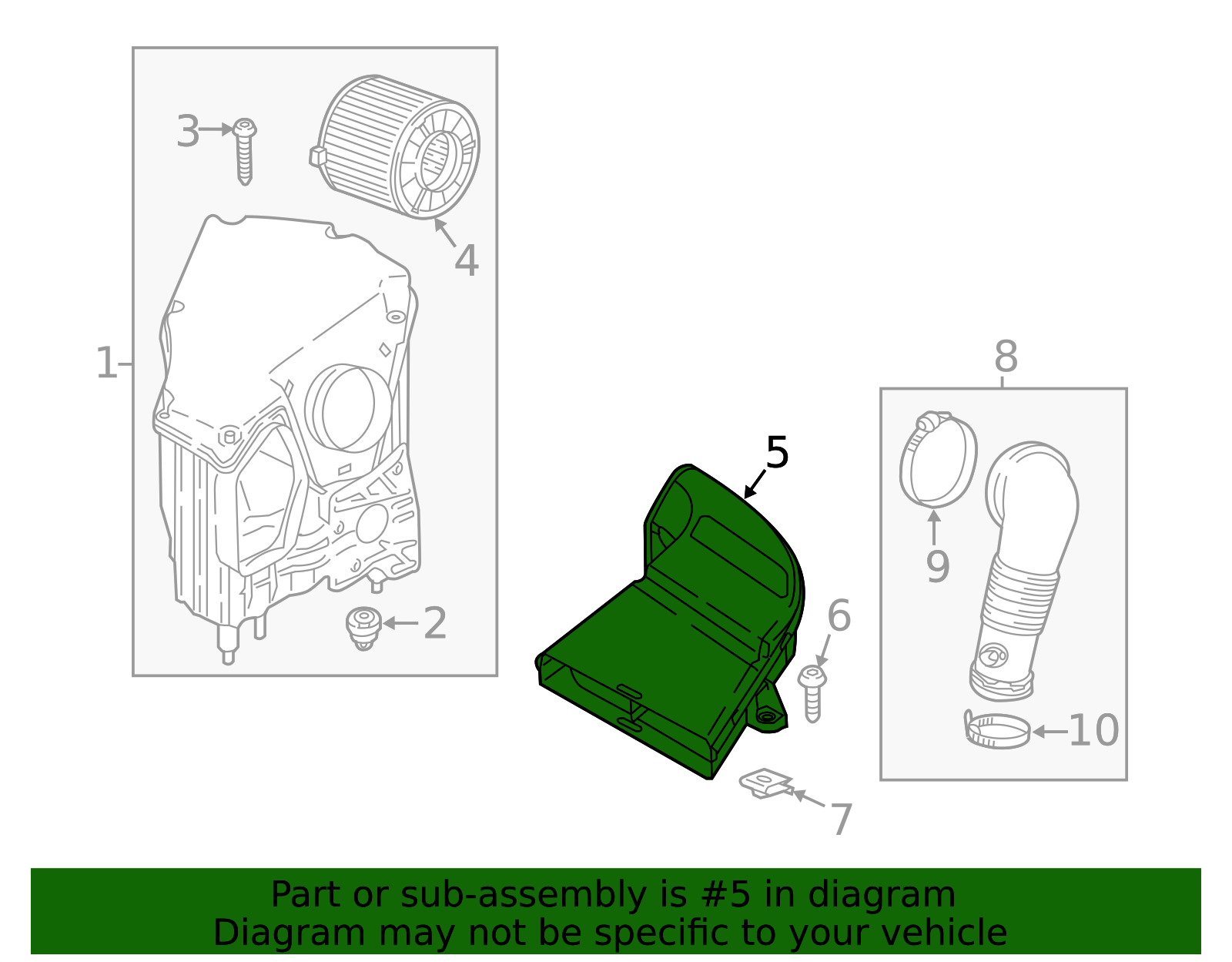 80A-129-618-B - Intake Duct 2018-2025 Audi | Audi OEM Parts Guy