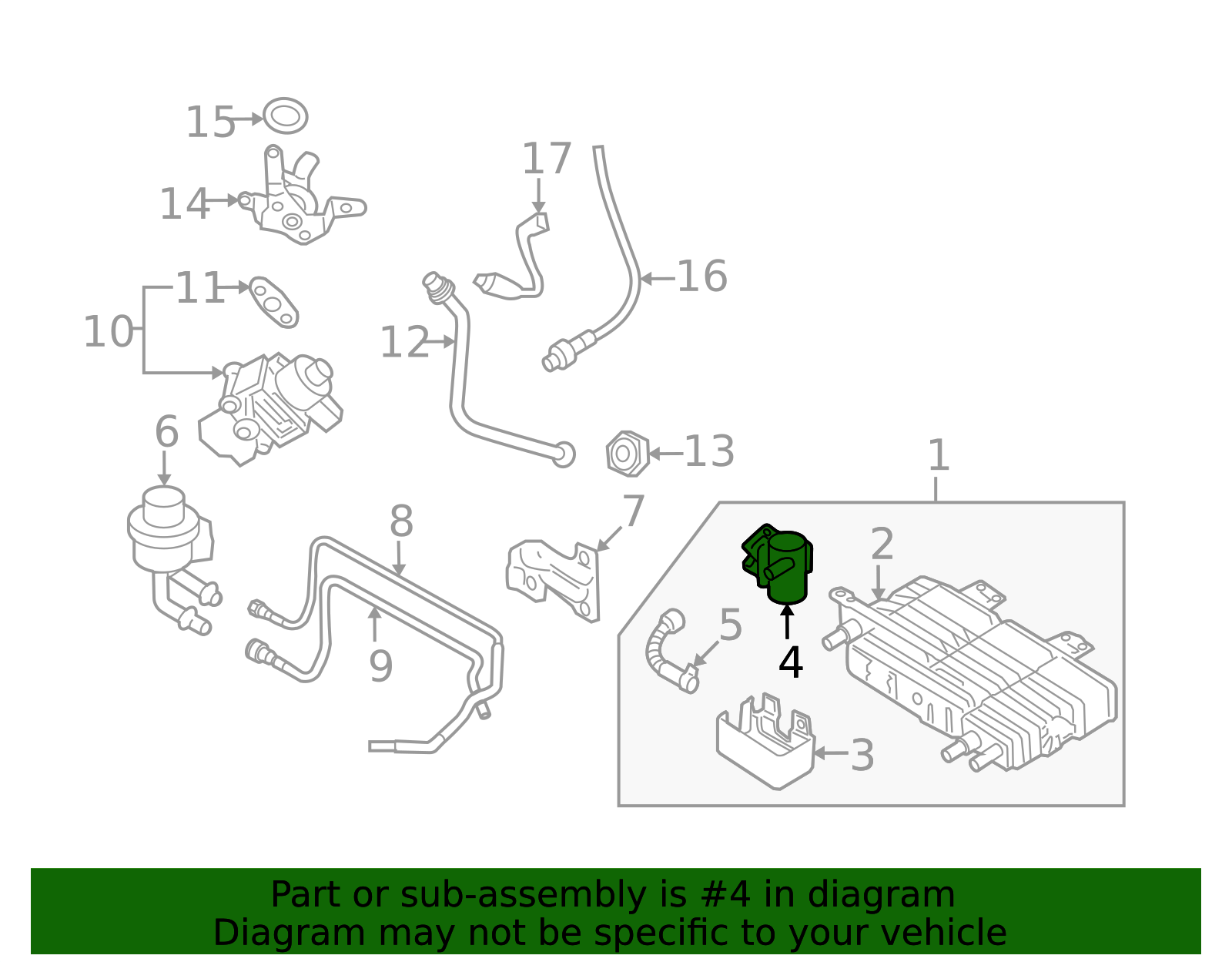 2006-2015 Ford Vent Control Solenoid 9U5Z-9F945-E | Awesome Parts Ford